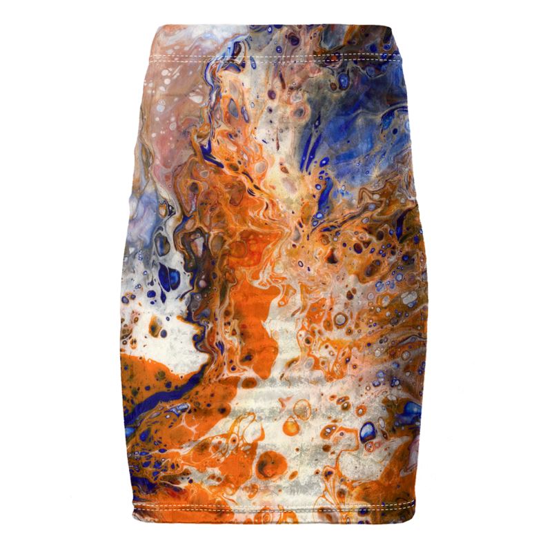 Pencil skirt Winter Inferno – Art Infinitum